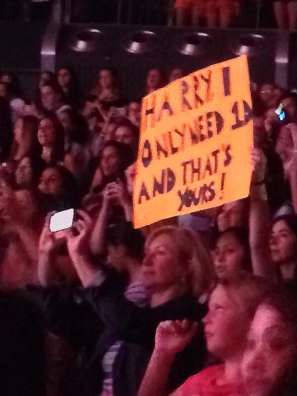 One Direction Fan Signs