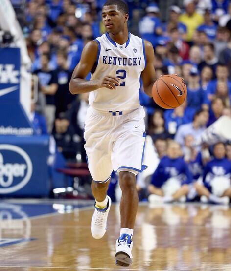 Aaron Harrison says the goal is to win a title, not beat Michigan State
