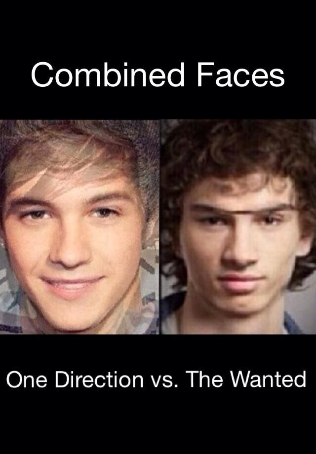 One Direction Faces Combined