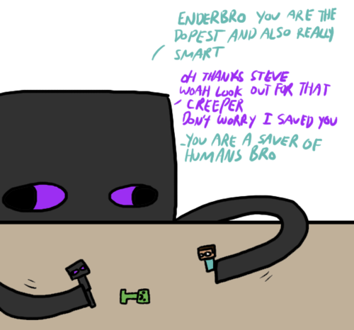Minecraft Comics Enderbro