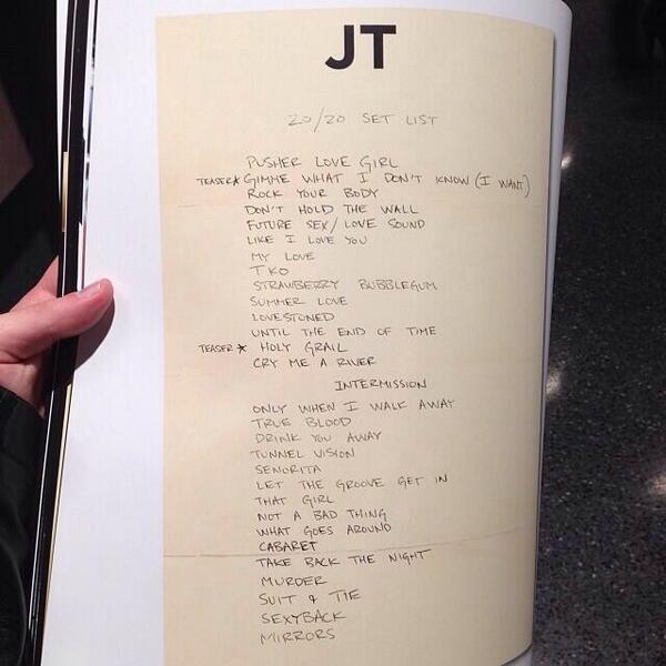 The Timberfakes — Here’s a first look at Justin Timberlake’s setlist...
