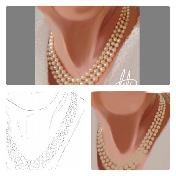 Pearl Necklace Sketch
