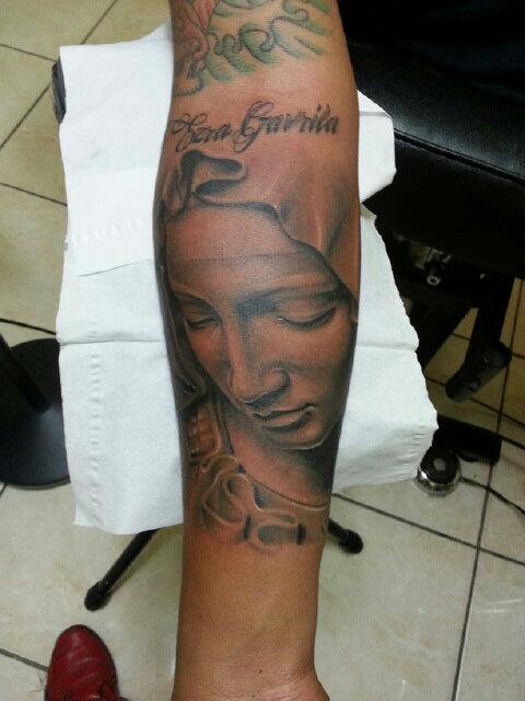 Ave Maria Symbol Tattoo