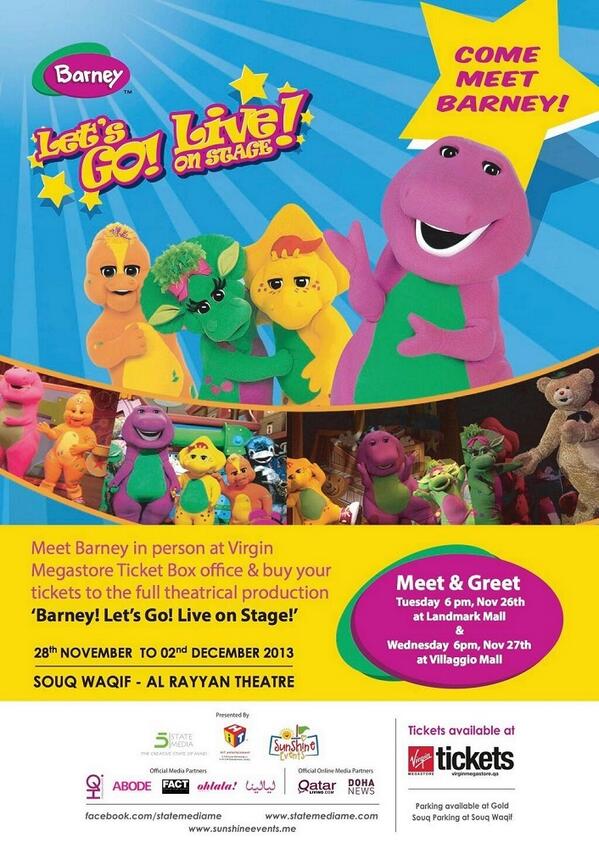 Barney Lets Go Live On Stage