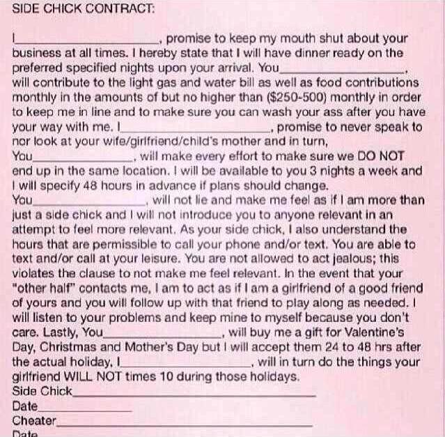Side Girl Contract