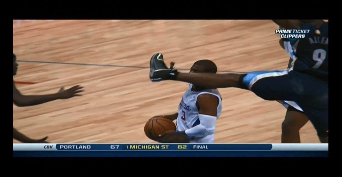 VIDEO: Tony Allen ejected for kicking Chris Paul in the face ...