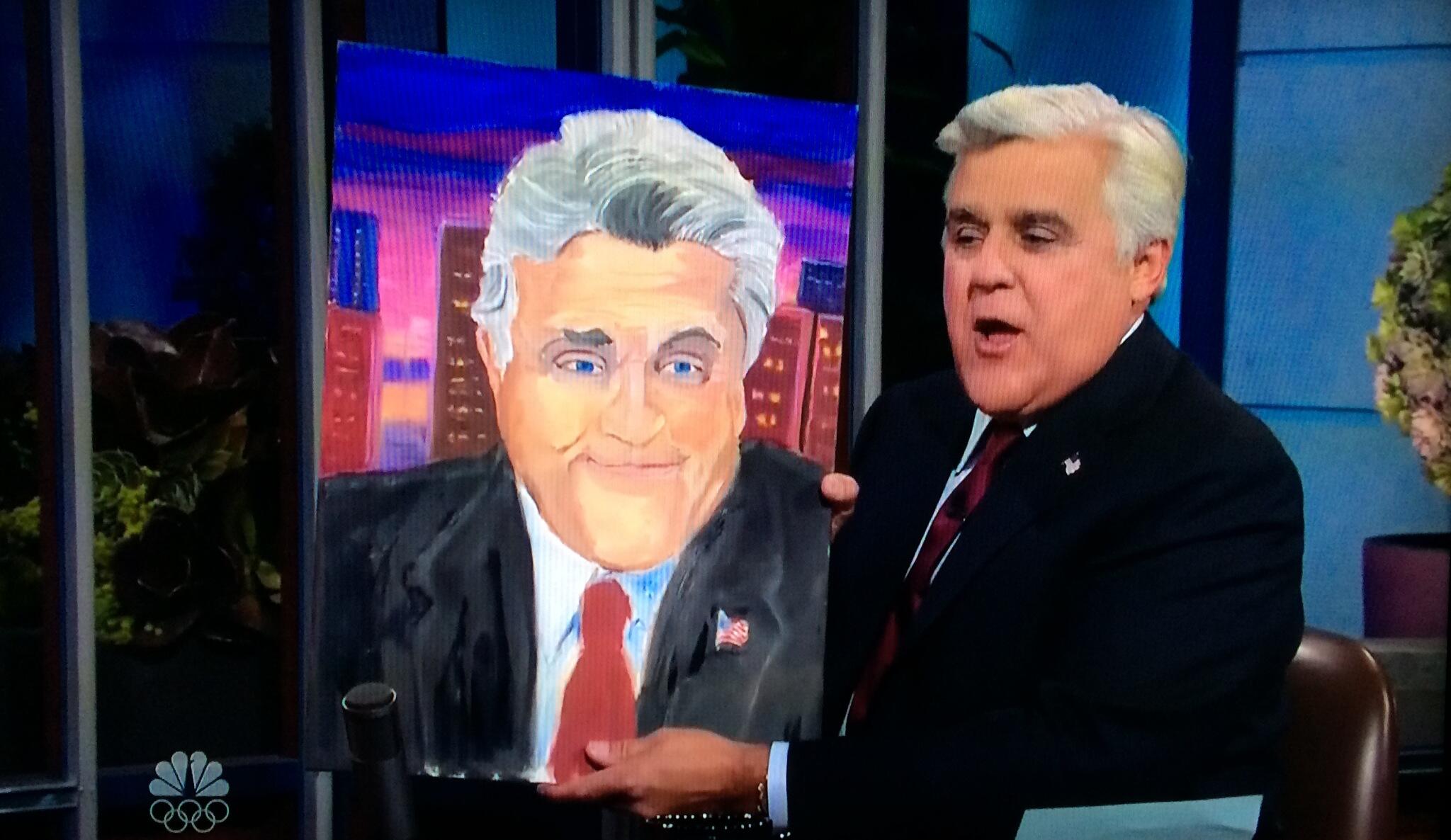 George Bush Paintings Jay Leno