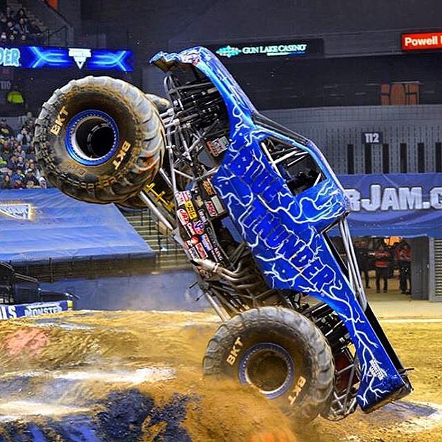 Blue Thunder Monster Truck Wallpaper