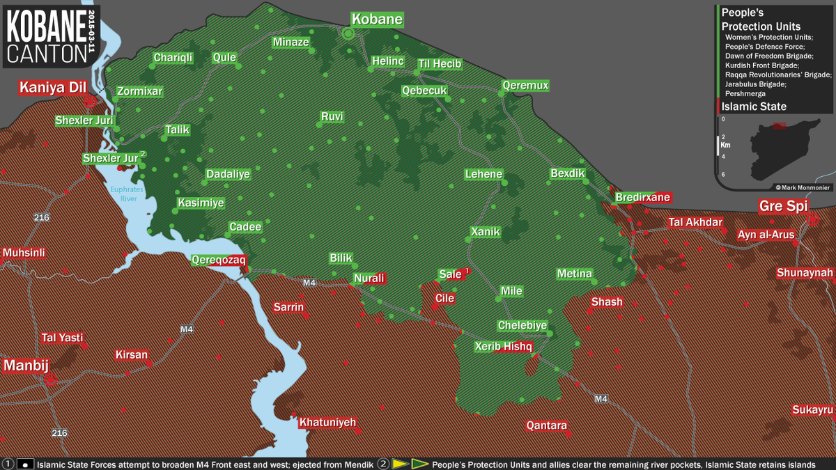 New Kobani map by @MarkMonmonier : r/syriancivilwar