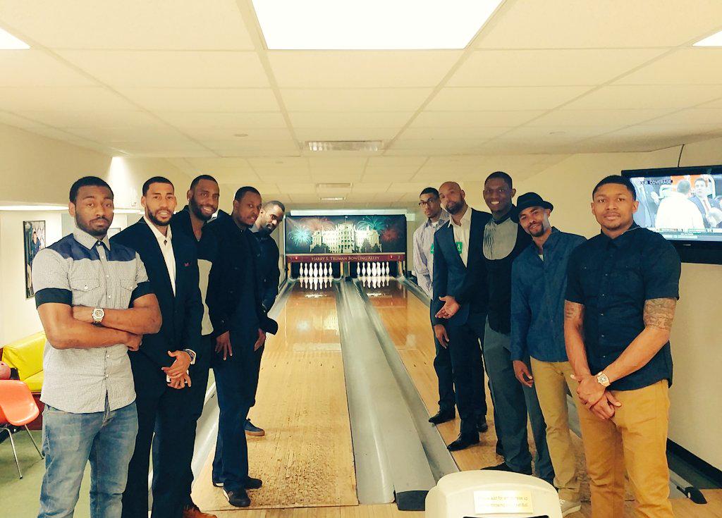 Wizards group shot at the historic Harry S. Truman Bowling Alley inside ...