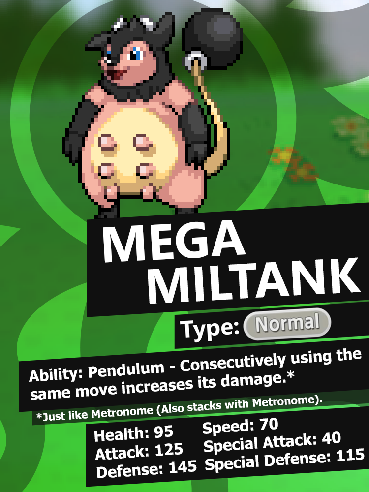 Suze has revealed MEGA MILTANK! What do you think? : r/PokemonInsurgence
