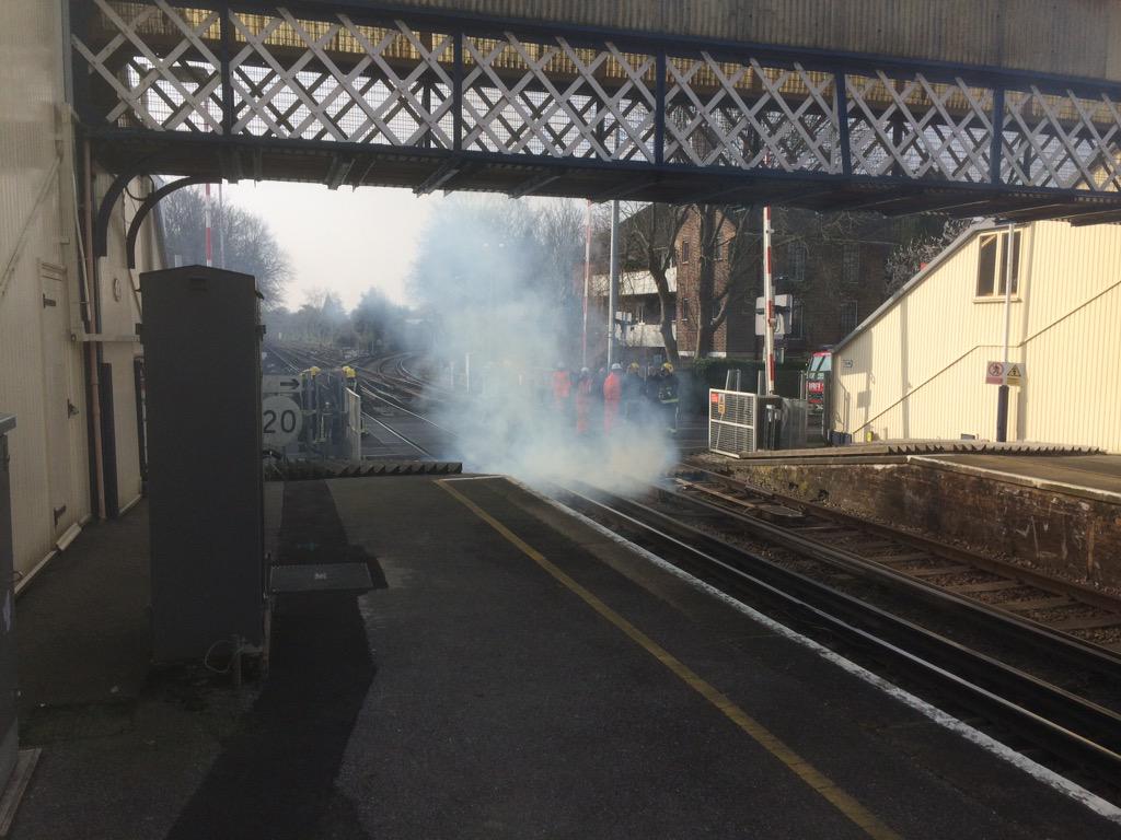 Lineside fire delays train on busy commuter line | London - ITV News