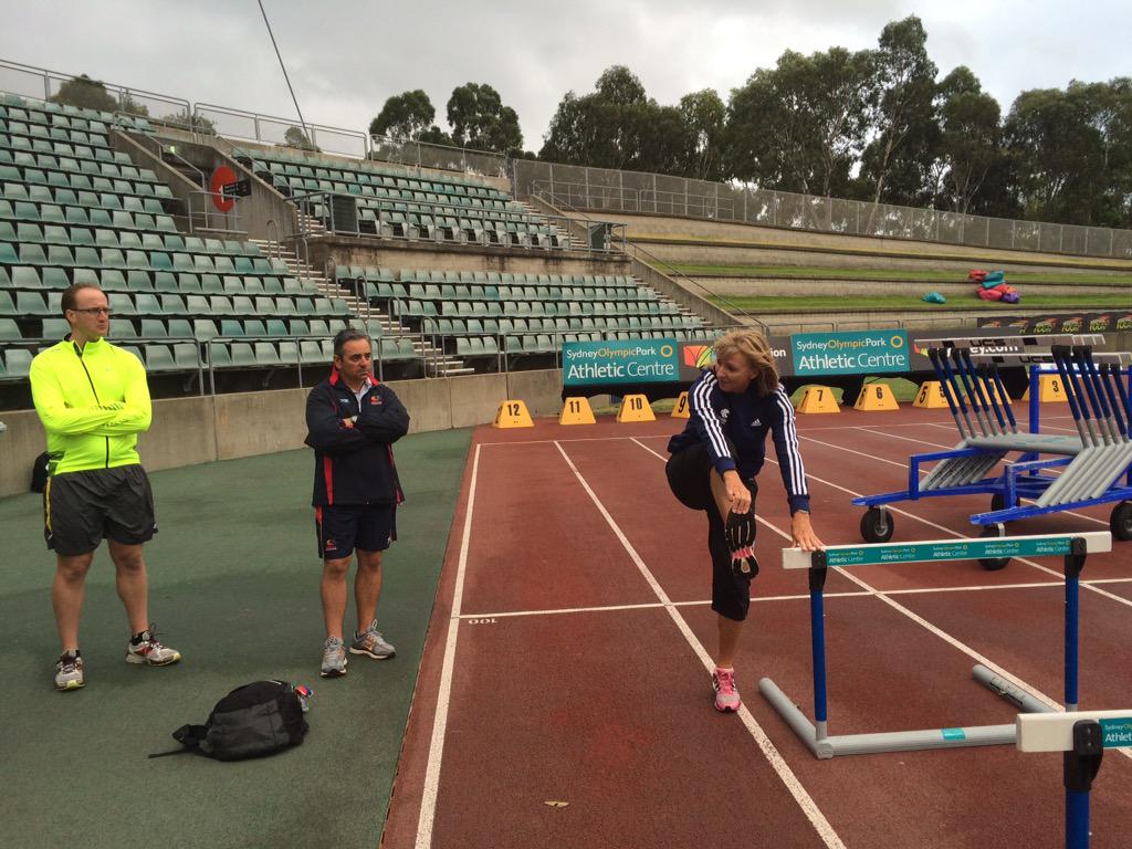 NJC for hurdles Lyn Foreman working with a great group of coaches at ...