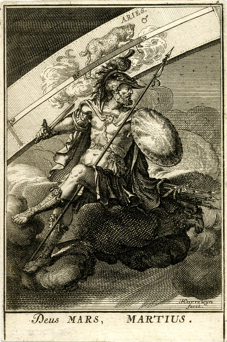 March is named after Mars, the Roman god of war. Here’s a print of him ...