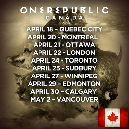 One Republic Native Tour