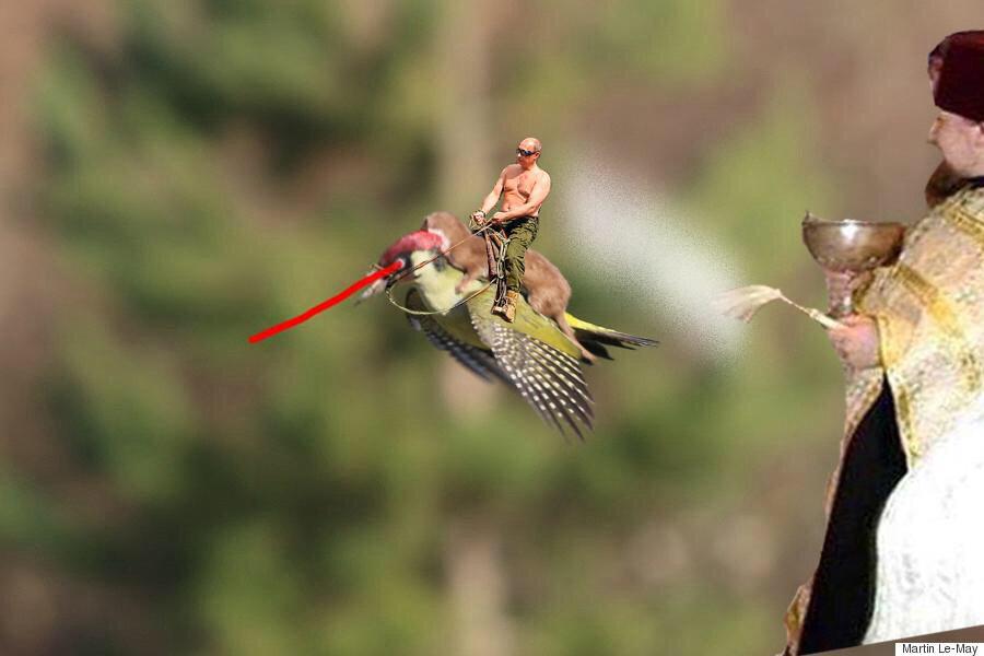 Putin Riding Woodpecker Meme