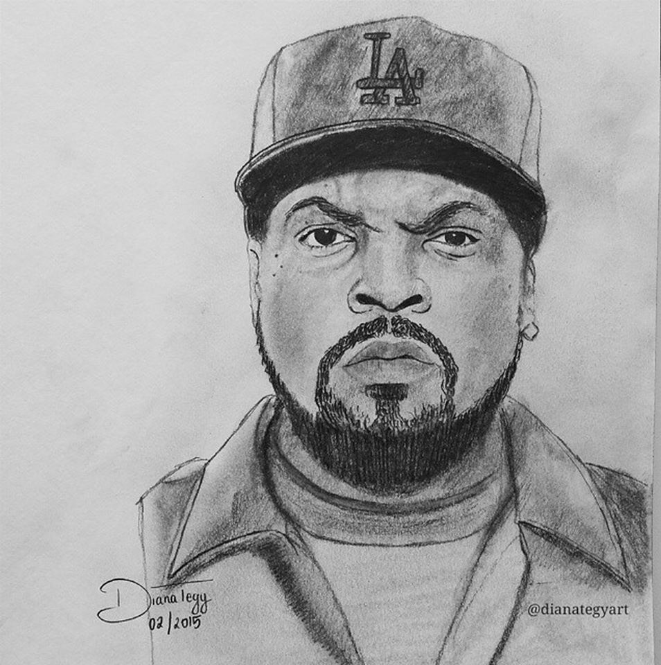 Nwa Ice Cube Drawing