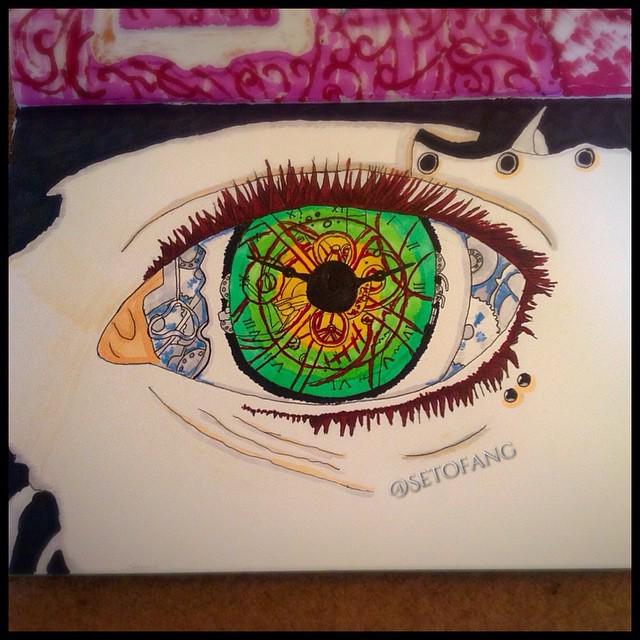 Clockwork Eye Drawing