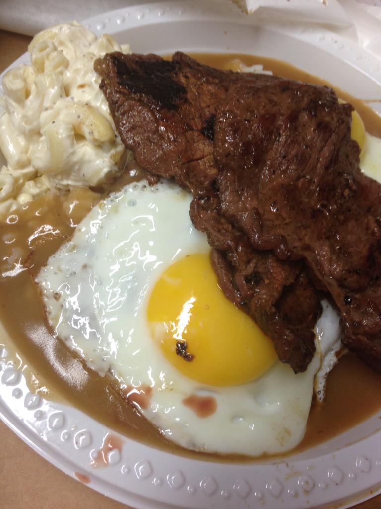Loco Moco with Teri Beef. Rainbow Drive In, Oahu Hawaii. Thank you ...
