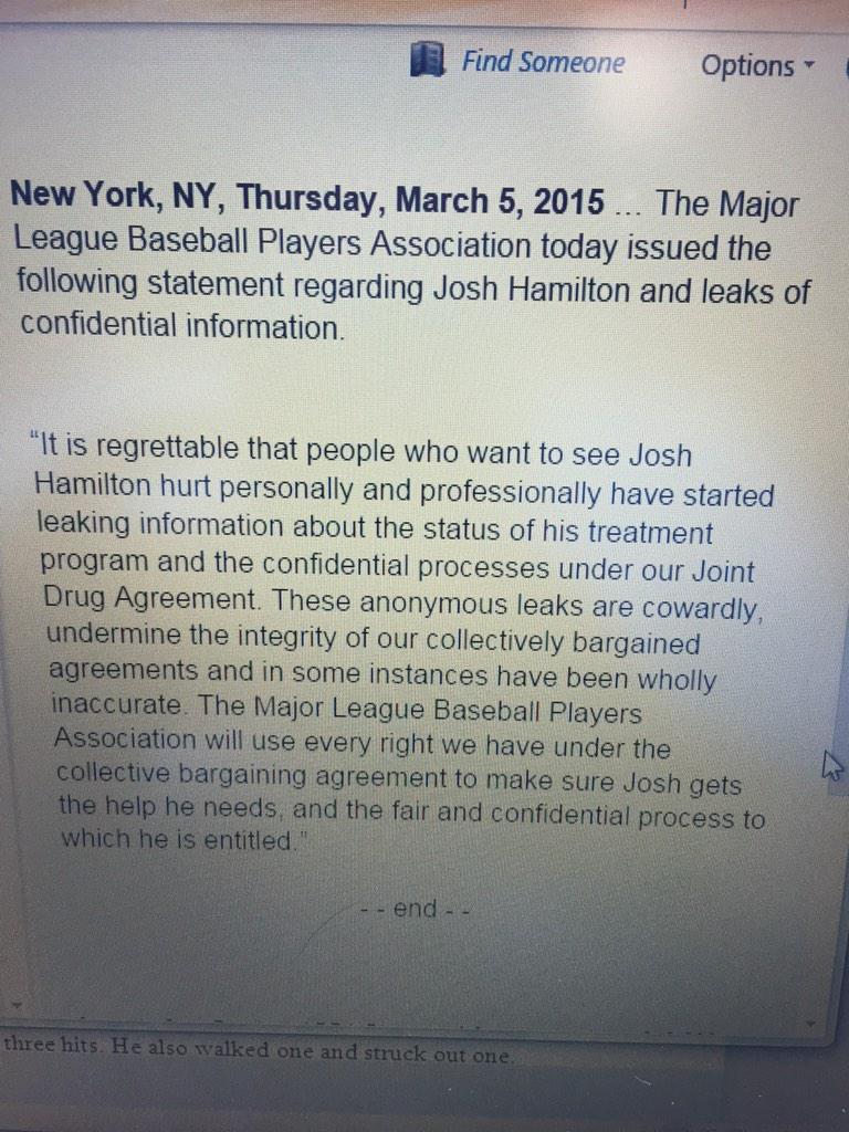 Report: Josh Hamilton Relapse Began After Fight With Wife | Sports Insomnia