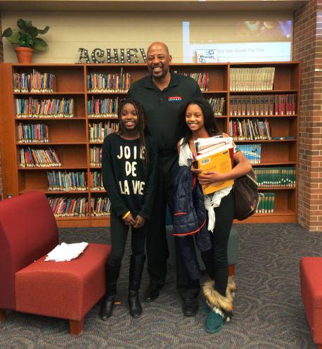 Earl Cureton talking about literacy Reuther middle school in Rochester ...
