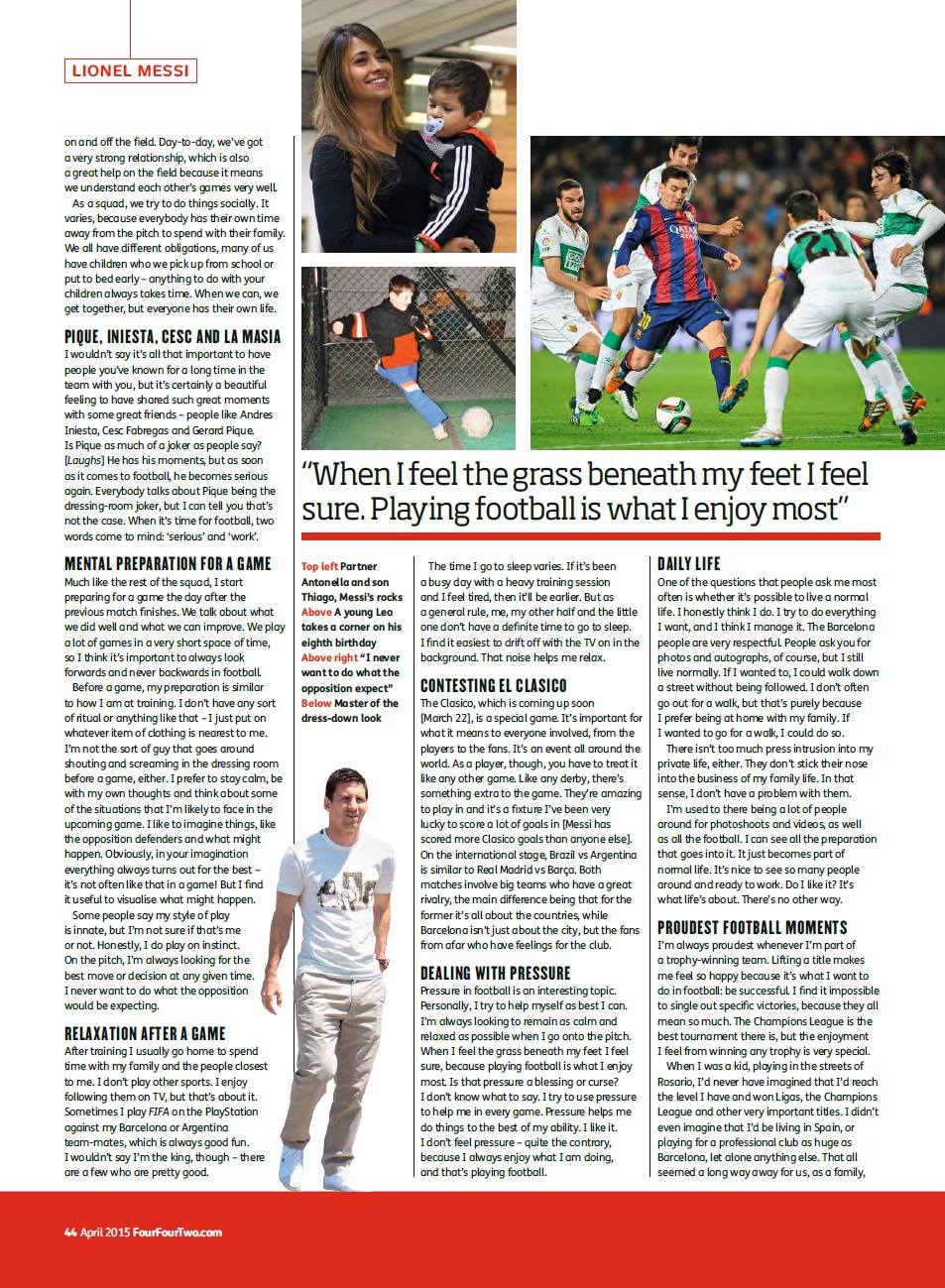 ARG Soccer News ™ 🇦🇷⚽⭐️⭐️⭐️🏆 on Twitter: "The article Leo Messi from 442 magazine. http://t.co ...