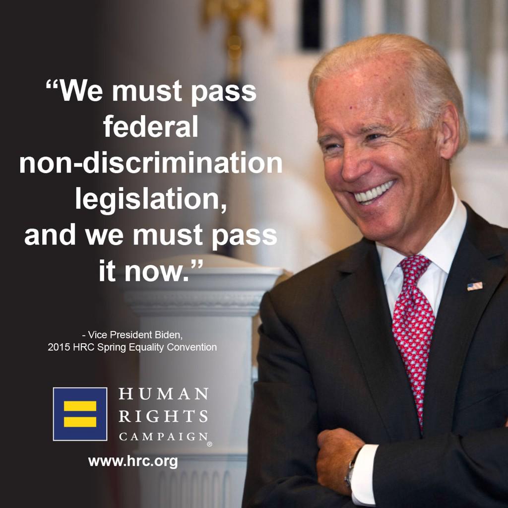Human Rights Campaign On Twitter Vp Biden Supports Lgbt Non
