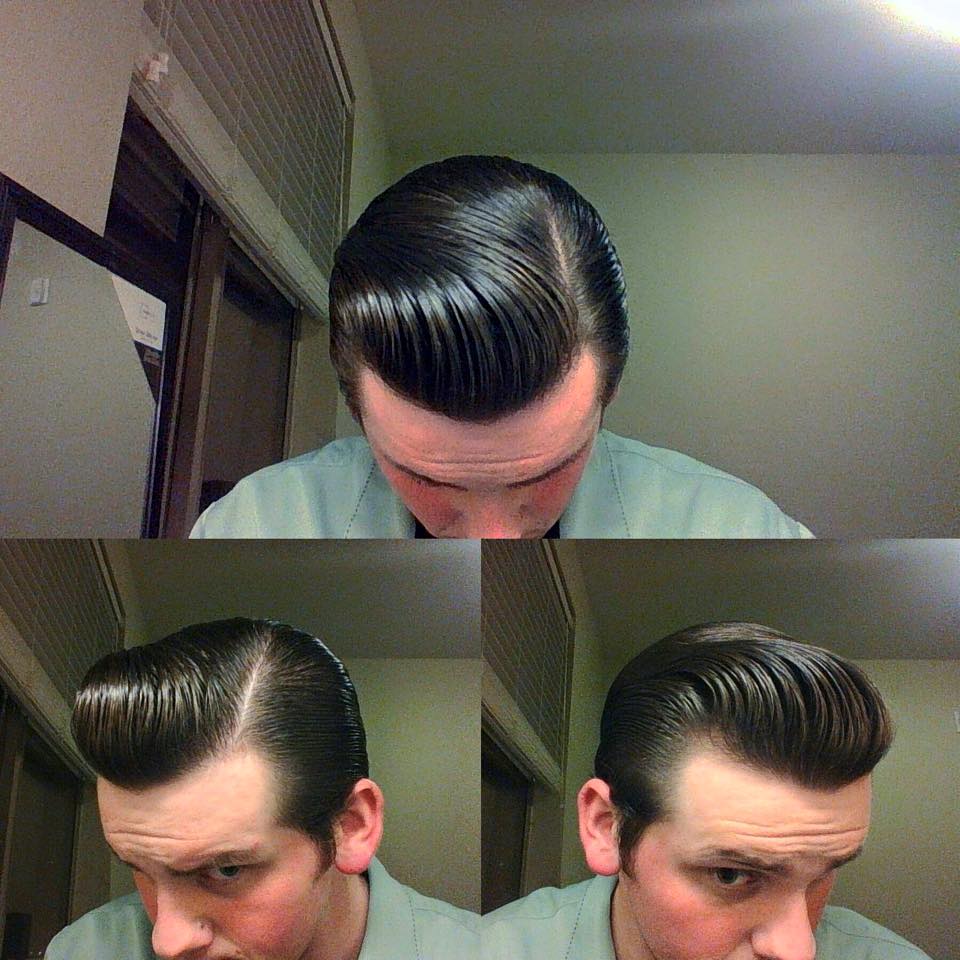 Pomade Side Part