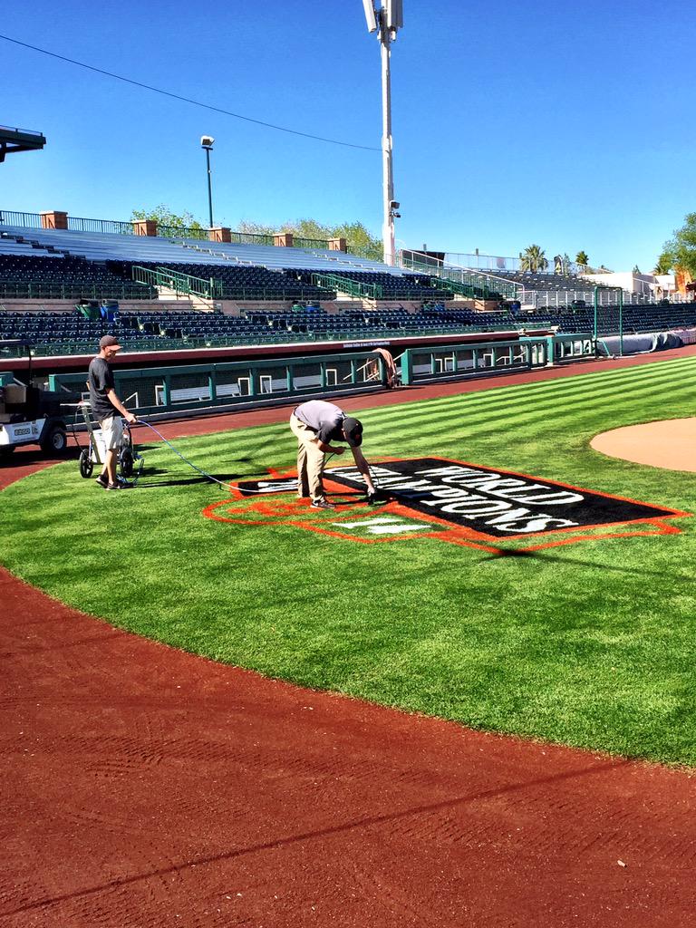Scottsdale Stadium is ready for the weekend. SFGChampions SFGSpring ...