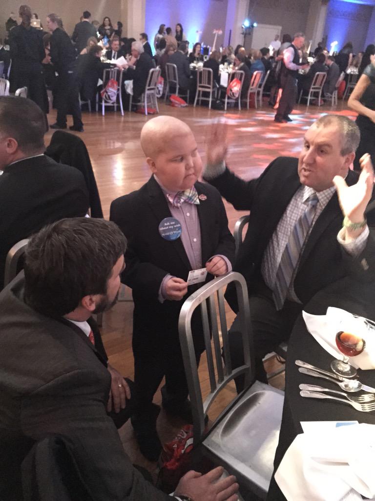 Reds COO Phil Castellini accepts the Natalia Marsh-Welton Award tonight ...