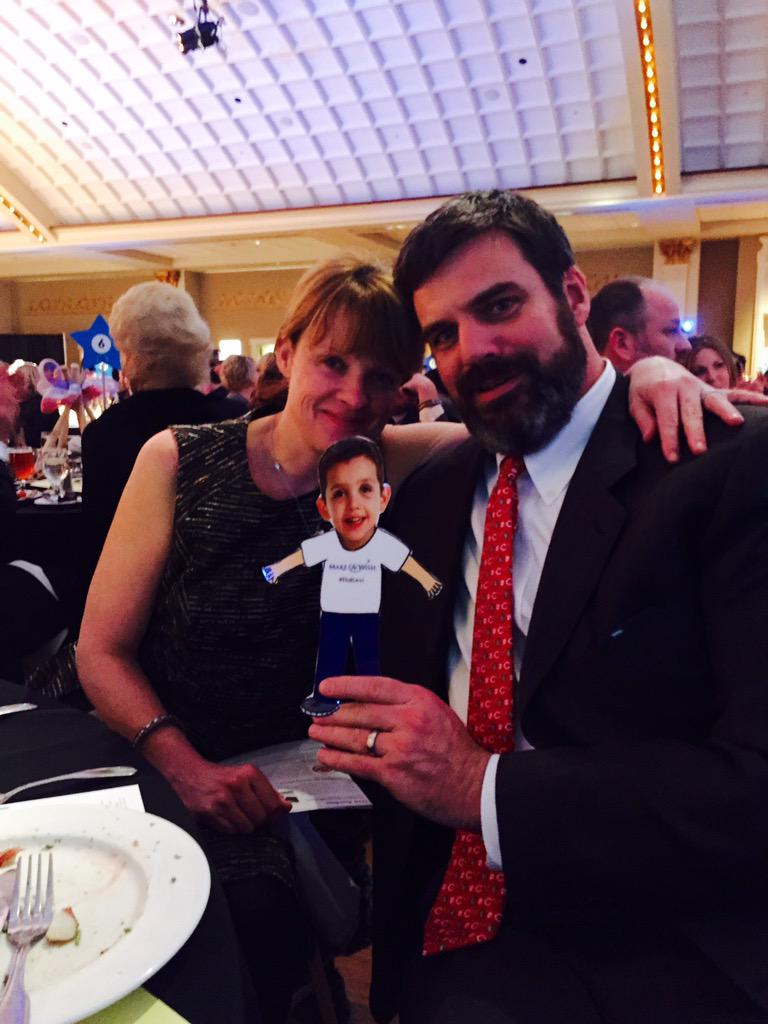 Reds COO Phil Castellini accepts the Natalia Marsh-Welton Award tonight ...