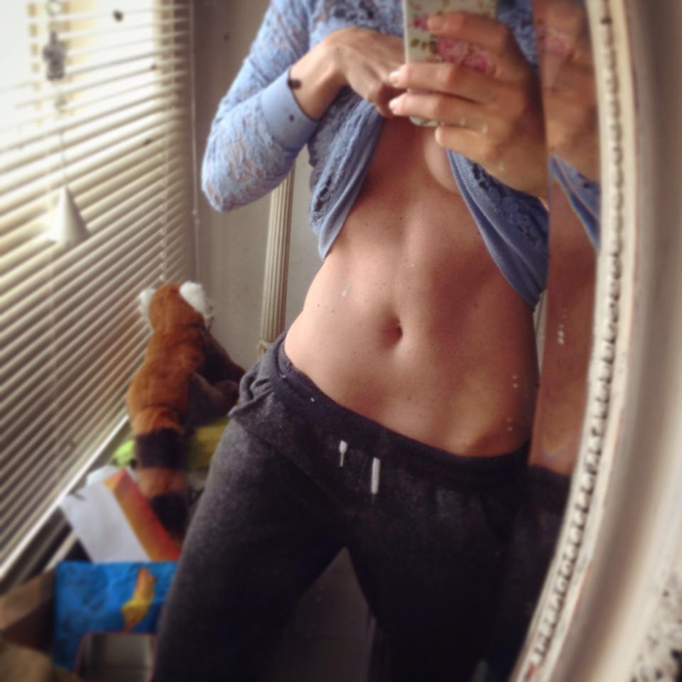 Stomach Selfie