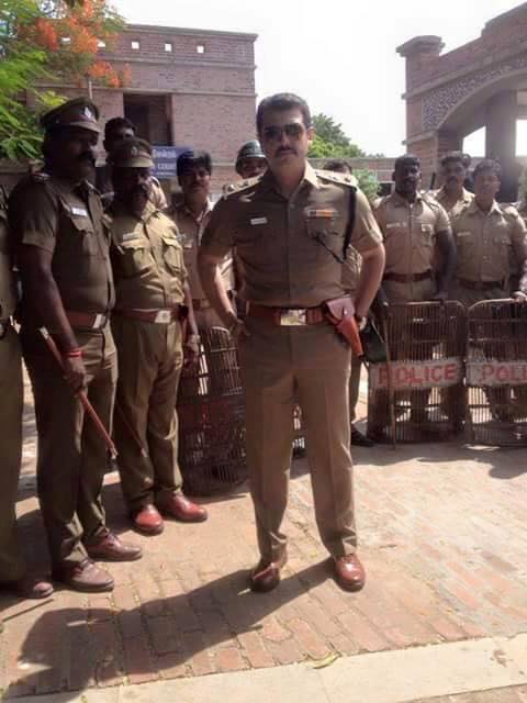 Ajith In Police Dress