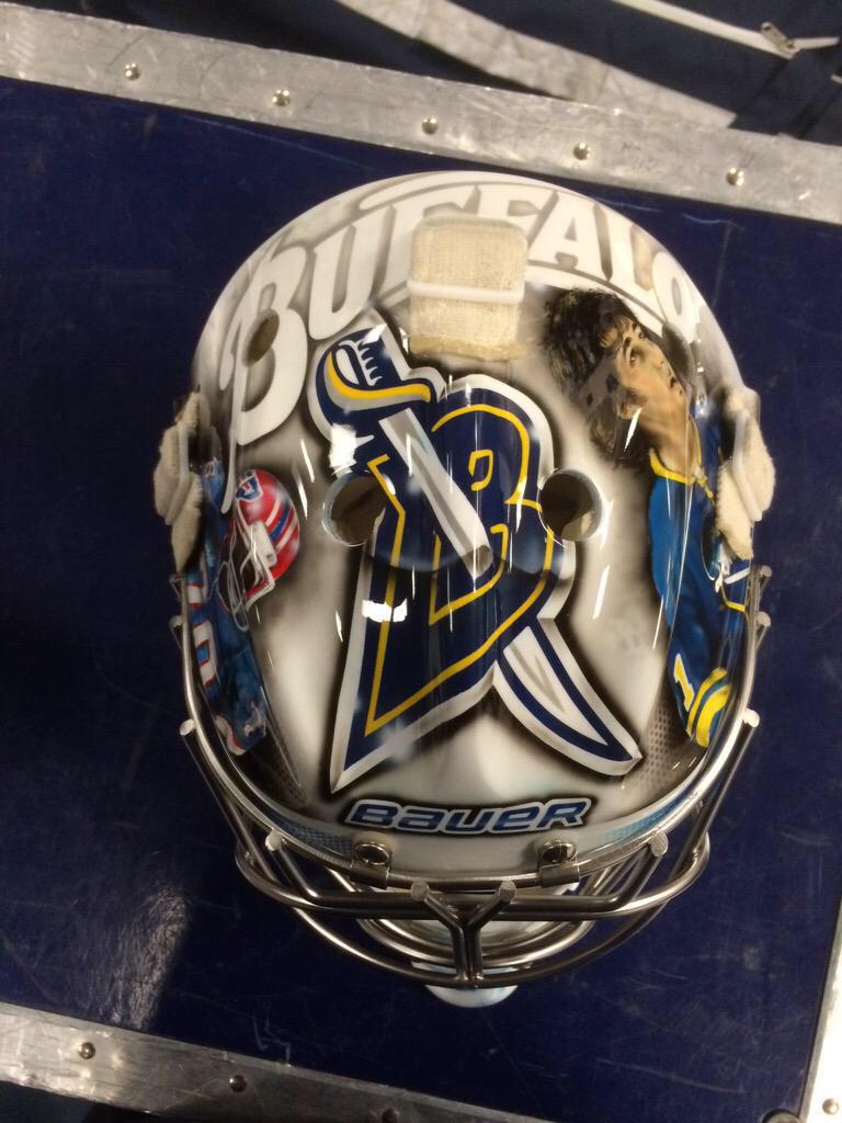 Matt Hackett's new mask. : r/sabres