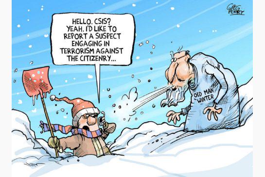 Today's editorial cartoon by greg perry: old man winter - scoopnest.com