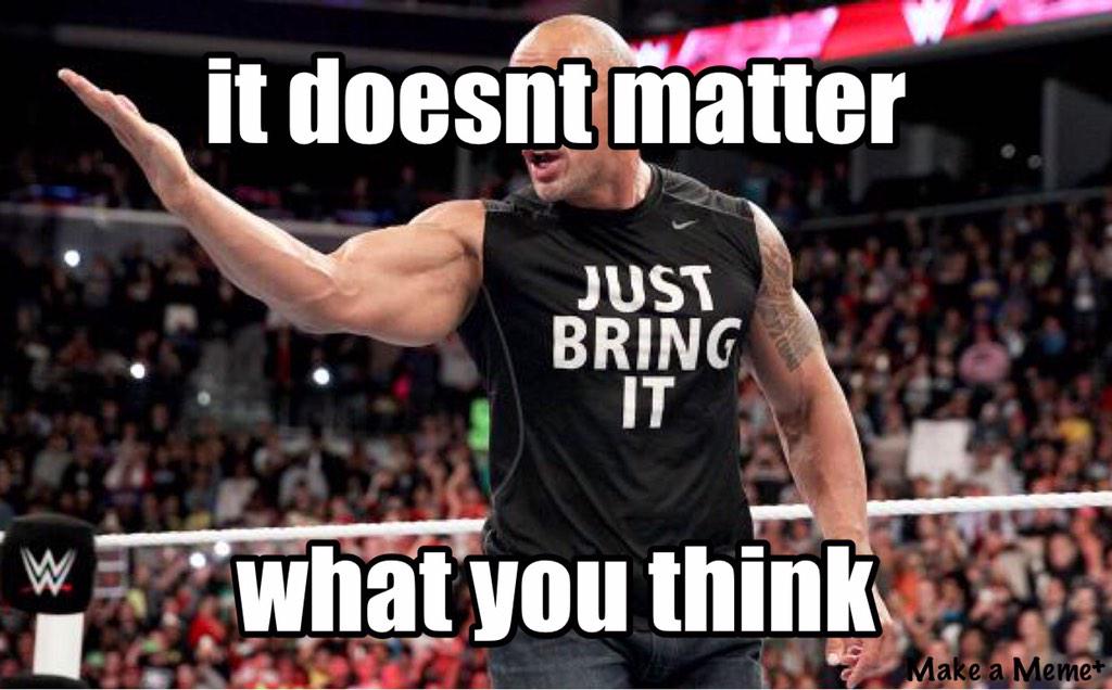 The Rock It Doesnt Matter Meme