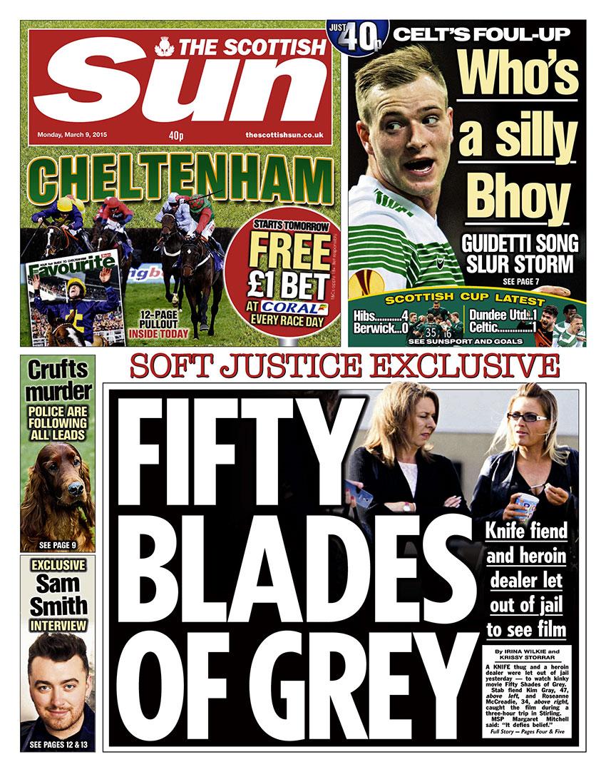 Good morning from The Scottish Sun, here's a look at today's front page ...