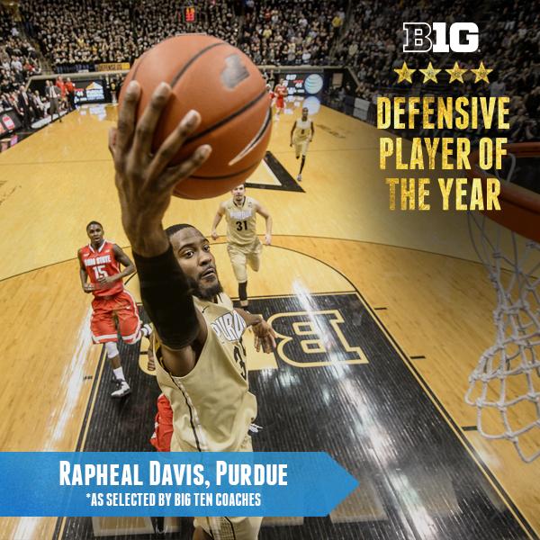 Purdue's Raphael Davis named B1G Defensive POY : r/CollegeBasketball