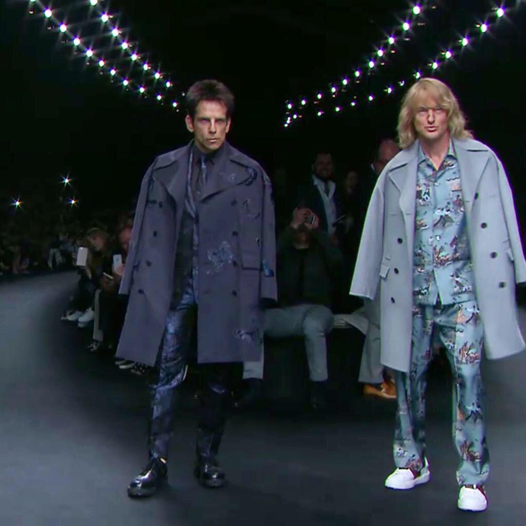 This just happened at Paris Fashion Week - Derek Zoolander and Hansel ...