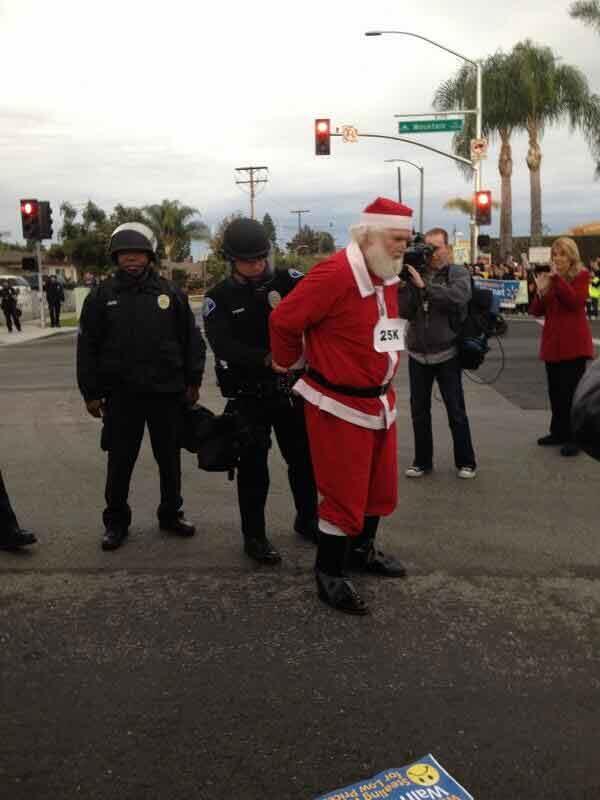 Arrested Santa