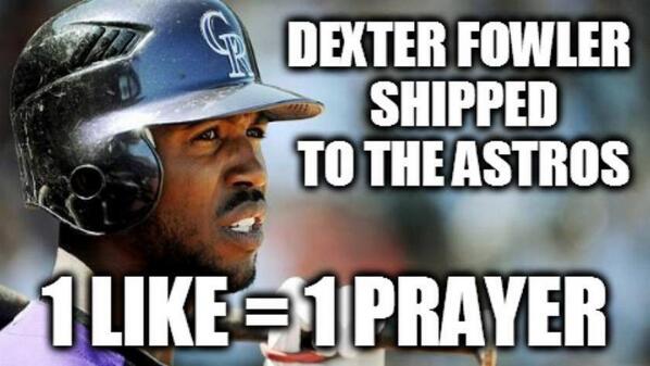 Dexter Fowler Memes Rockies' Dexter Fowler Having A Breakout Season