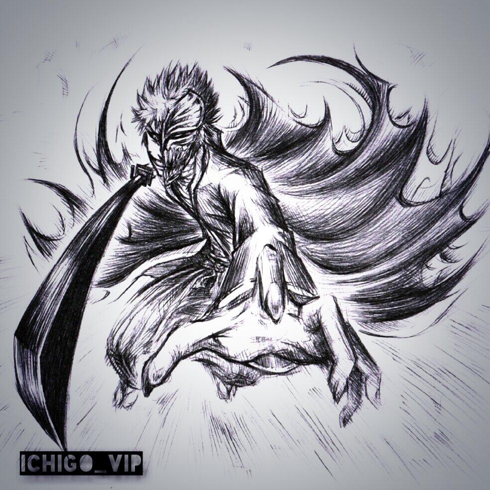 Hollow Ichigo Drawing