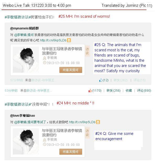 Lee Min Ho’s Weibo Live Chat Subtitles [Full 22 Conversations] | Minoz ...
