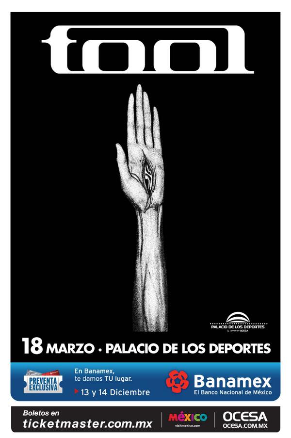 Mexican Tool date confirmed - March 18th at the Palacio de los Deportes ...