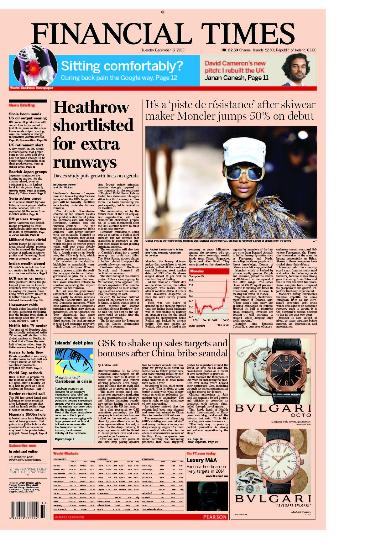 Financial Times Newspaper