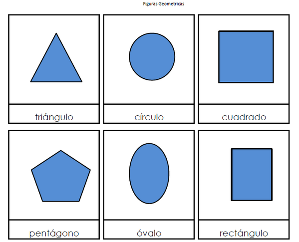 Tarjetas Con Figuras Geométricas