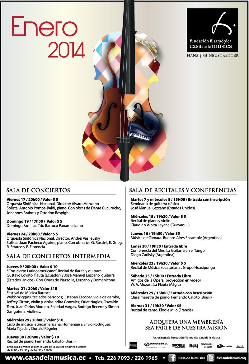 Casa de la Música on Twitter: "¡NO TE PIERDAS NUESTRA PROGRAMACIÓN PARA ...