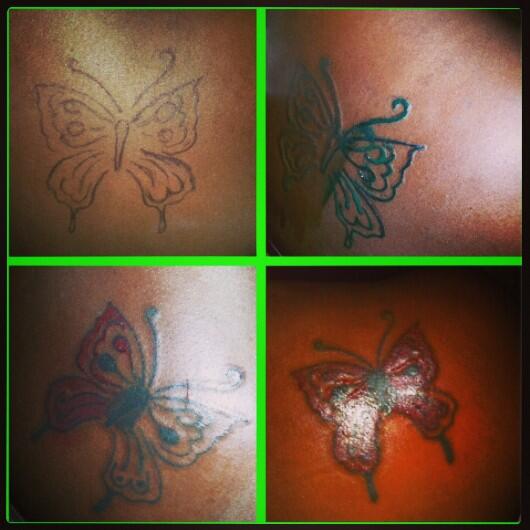 Brandy Norwood Butterfly Tattoo
