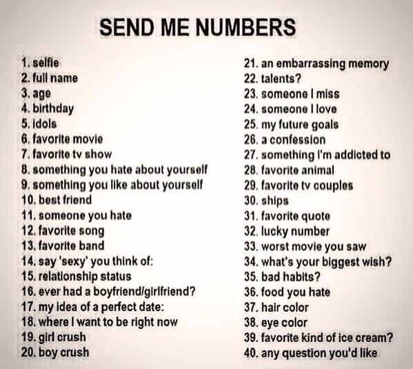 Send Me A Number Instagram