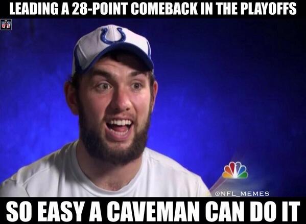Andrew Luck So Easy Caveman
